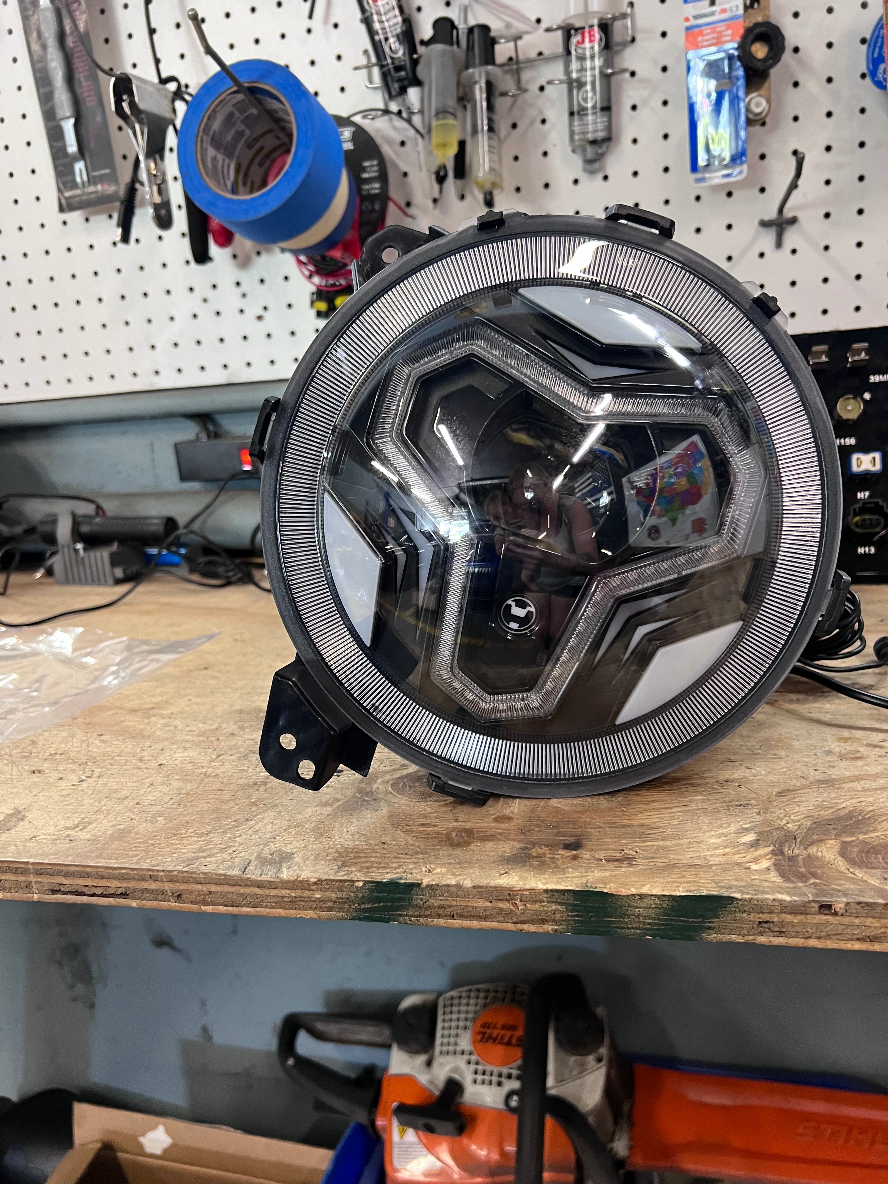 9 inch RGB Headlights – MK Led Custom Lighting